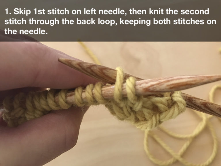 How to make a LT (left twist) stitch – Elizabeth Smith Knits