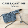 The What and Why of Cable Cast-on – Elizabeth Smith Knits