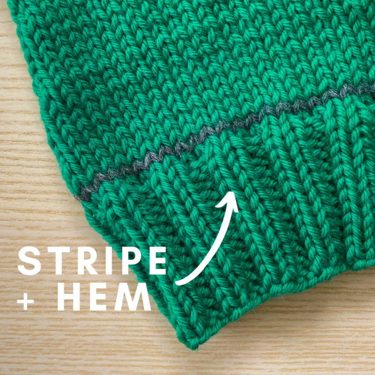 Hem Stripe and Ribbing – Elizabeth Smith Knits