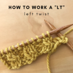 How to make a LT (left twist) stitch – Elizabeth Smith Knits