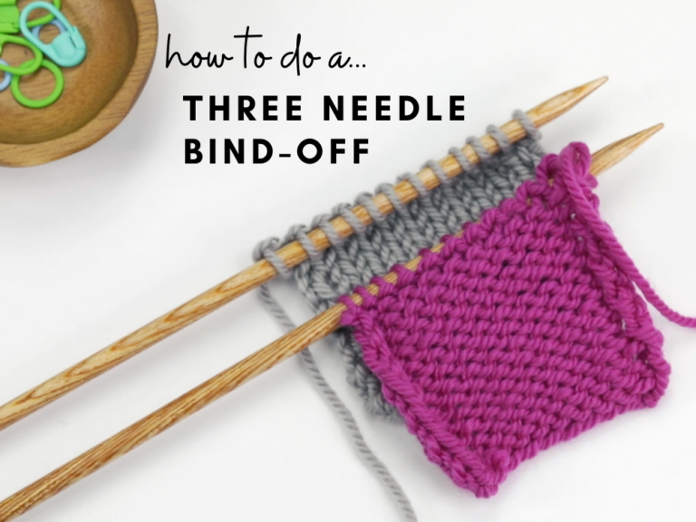 How to Three Needle Bind-Off – Elizabeth Smith Knits