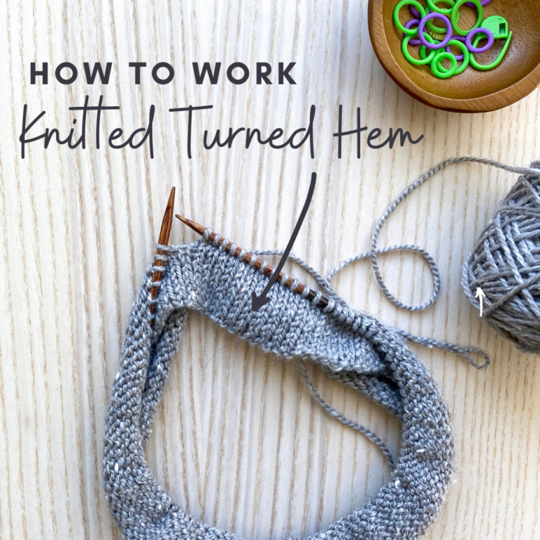 How to work the knitted turned hem – Elizabeth Smith Knits