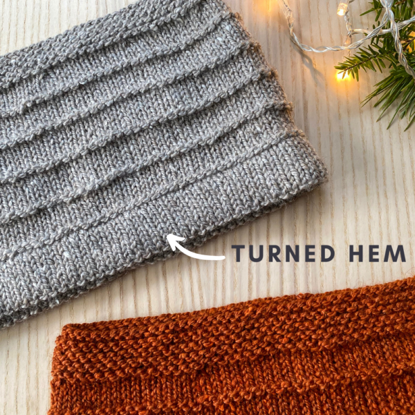 How to work the knitted turned hem – Elizabeth Smith Knits