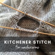 How to kitchener stitch – Elizabeth Smith Knits