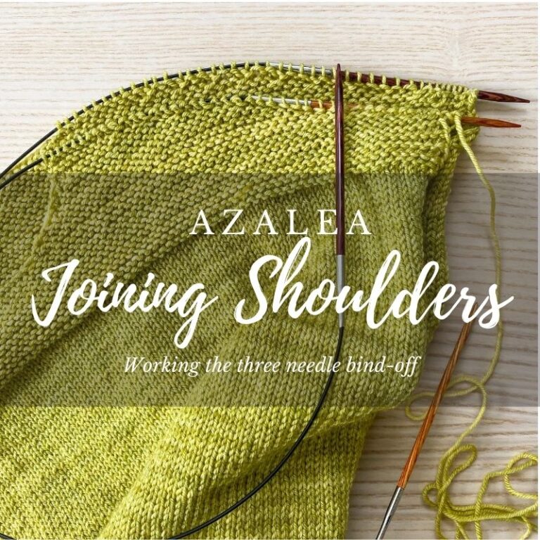 Joining Shoulders in Azalea – Elizabeth Smith Knits