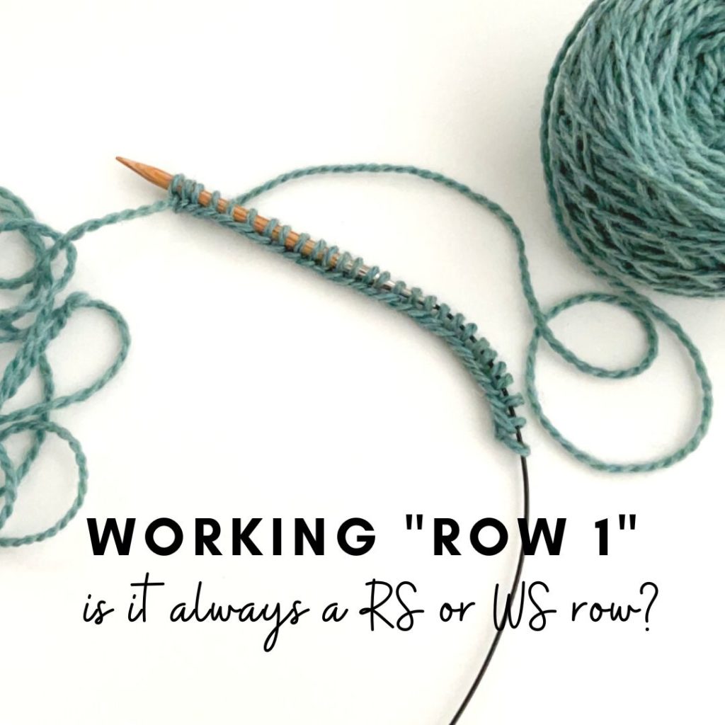 First Row After Cast on Is It A RS Or WS Row Elizabeth Smith Knits