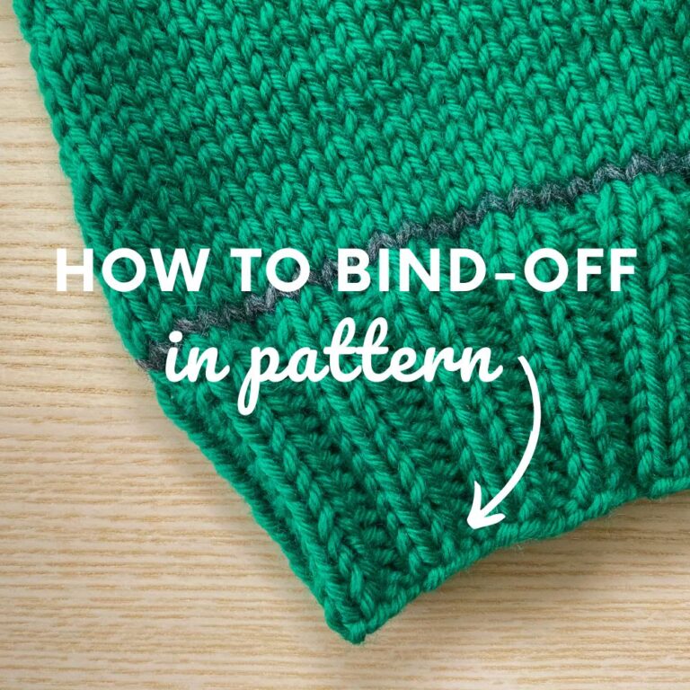 How to Bind-Off in Pattern – Elizabeth Smith Knits