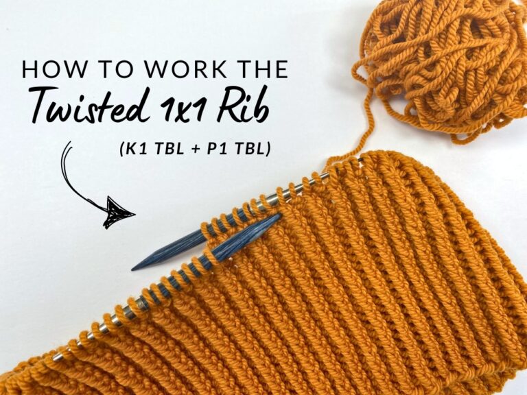 How to work the twisted rib – Elizabeth Smith Knits